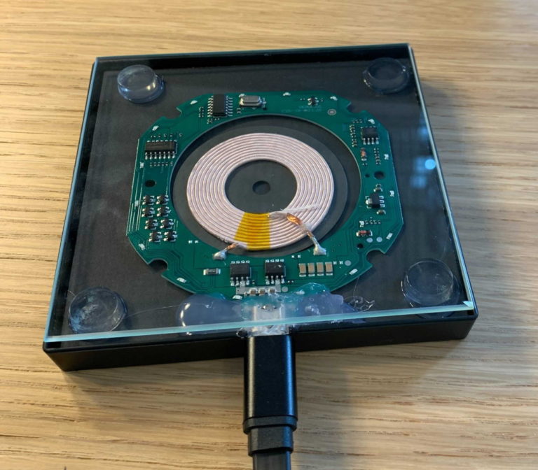 Easy DIY Wireless Charger Build • Clear Top with Vibey Lights • Key ...