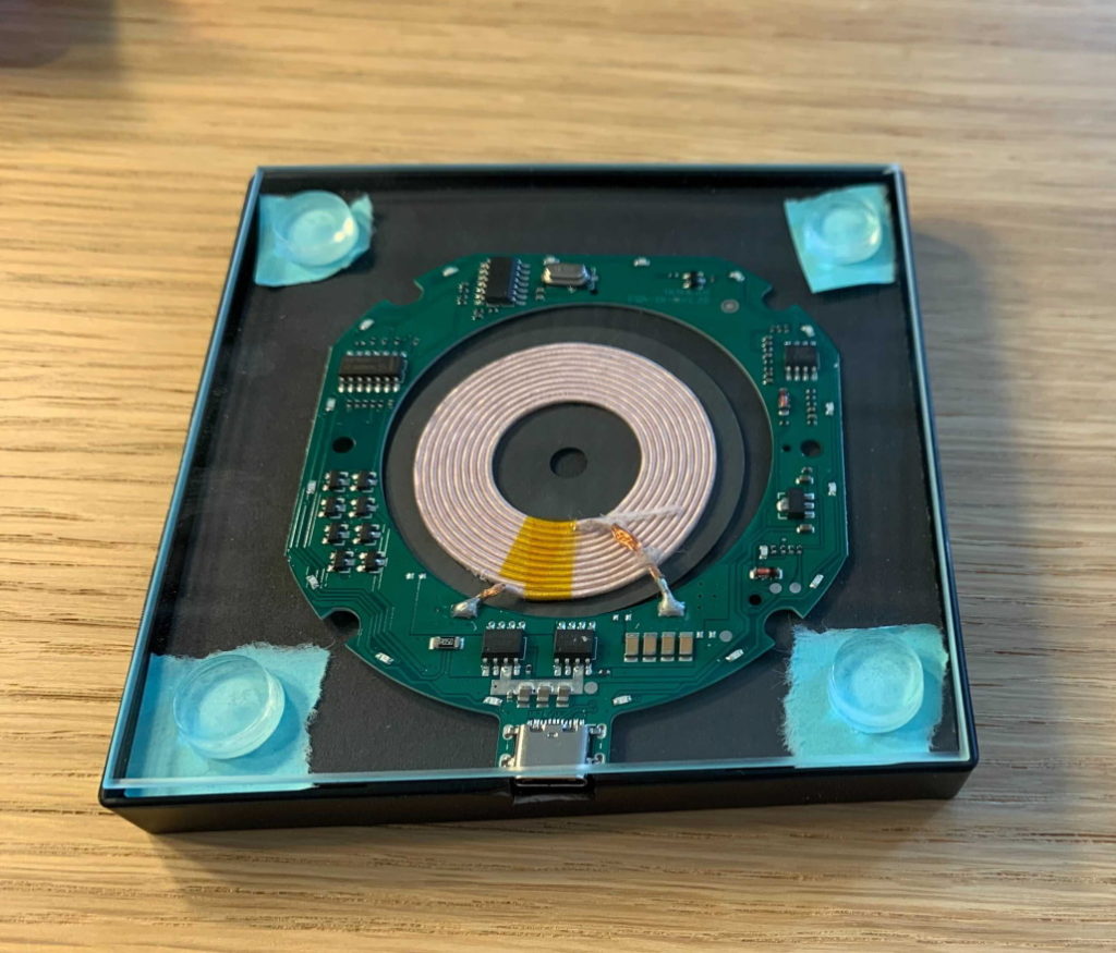 Easy DIY Wireless Charger Build • Clear Top with Vibey Lights • Key ...
